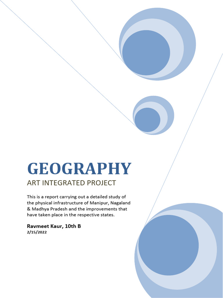 Geography Art Integrated Project 10th | PDF | Economies | Transport