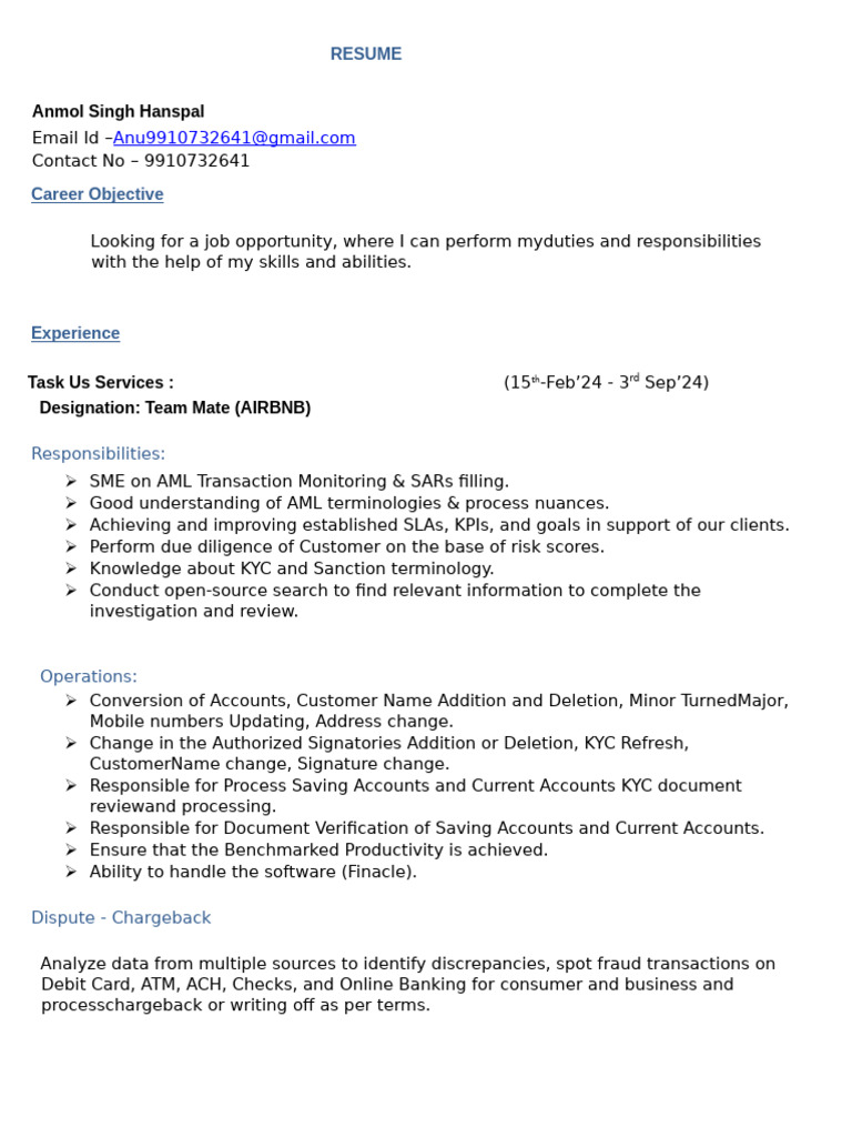 Reboot-Xp Resume - 1 | PDF