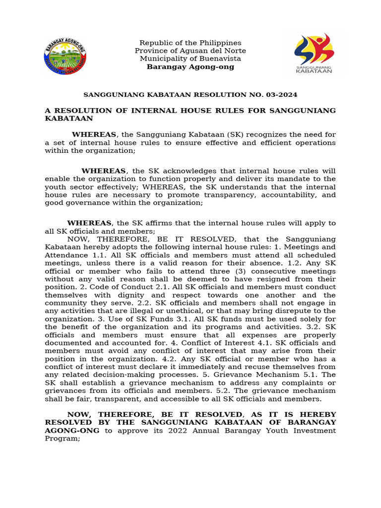 2022 Abyip Reso | PDF | Government | Justice