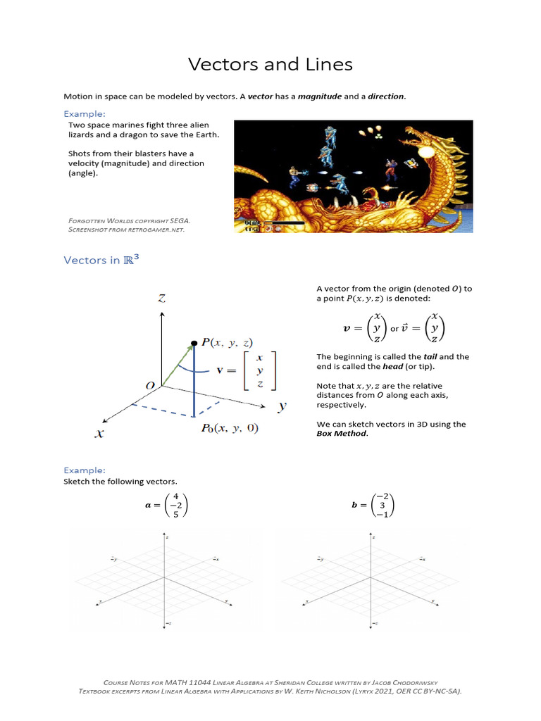 3A - Vectors and Lines | PDF | Vector Space | Euclidean Vector