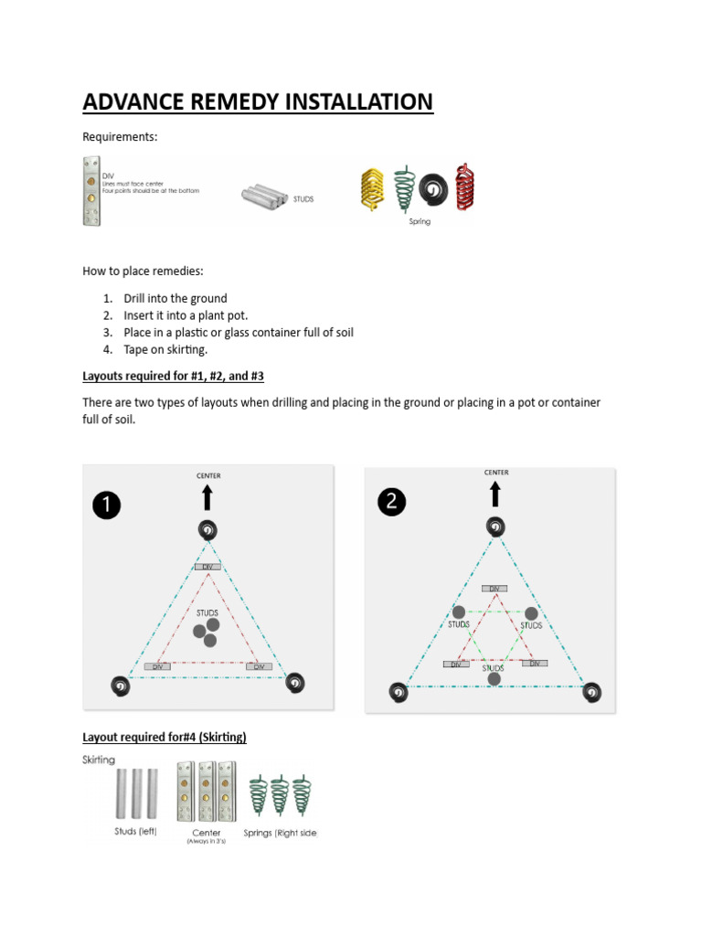 Advance Remedy Installation 1 | PDF