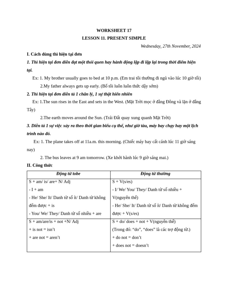 Worksheet 17 | PDF
