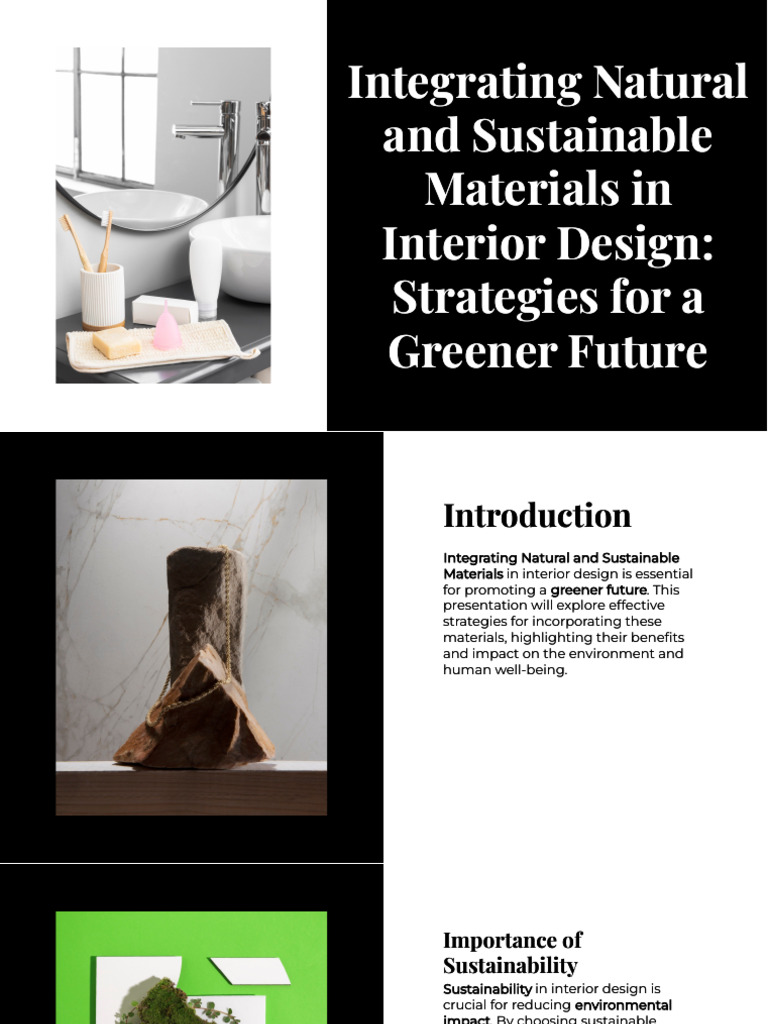 Slidesgo Integrating Natural and Sustainable Materials in Interior ...