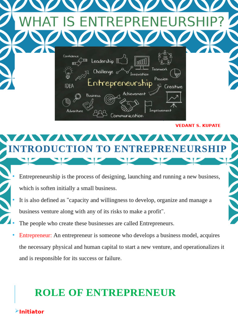 Vedant Entrepreneurship | PDF