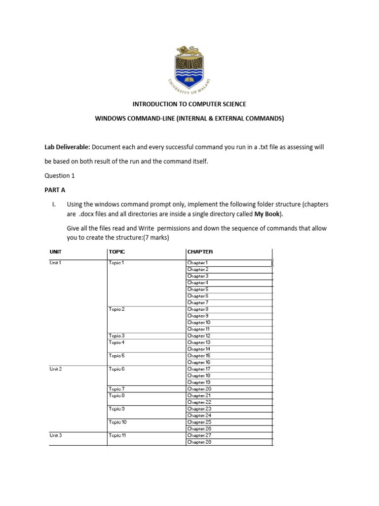 Group CC Task 1 (Internal & Extenal Commands) | PDF