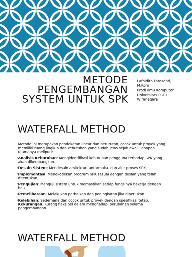 8 - Metode Pengembangan System Untuk SPK | PDF