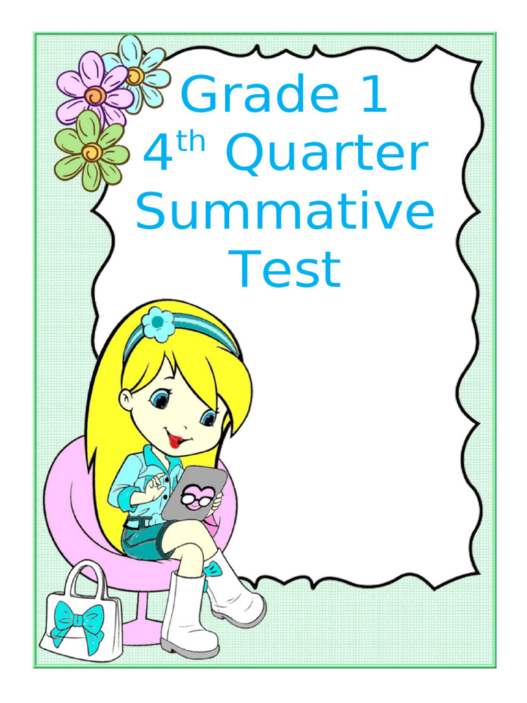 1st Summative Test (4th Quarter) | PDF