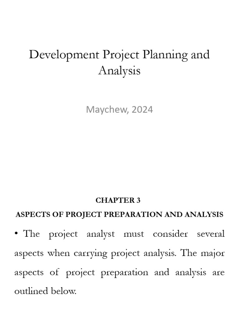 Chapter 3 Development Project Planning and Analysis | PDF | Investing | Cost Of Capital