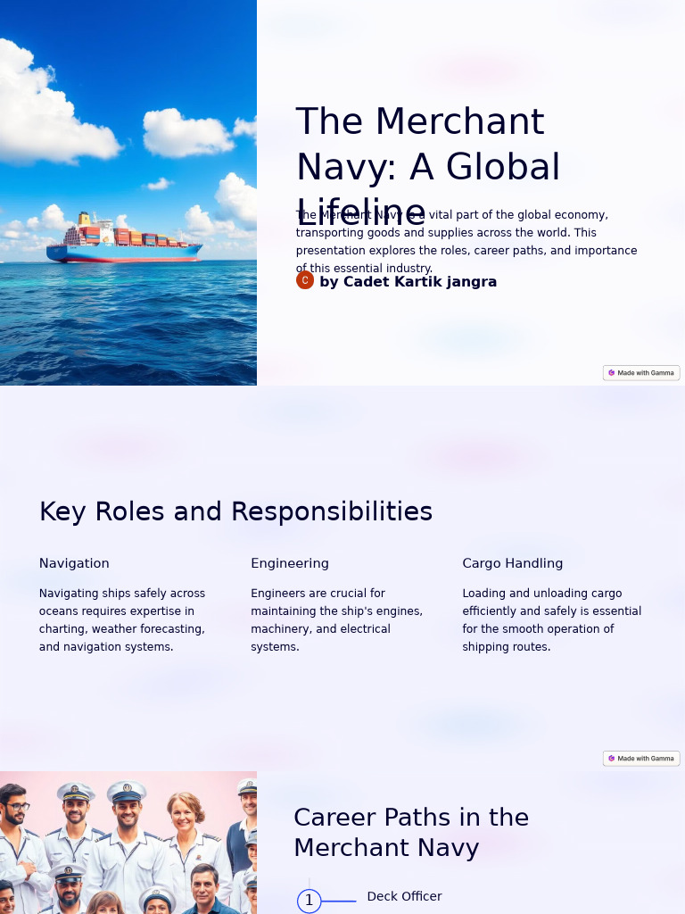 The Merchant Navy A Global Lifeline | PDF | Economies