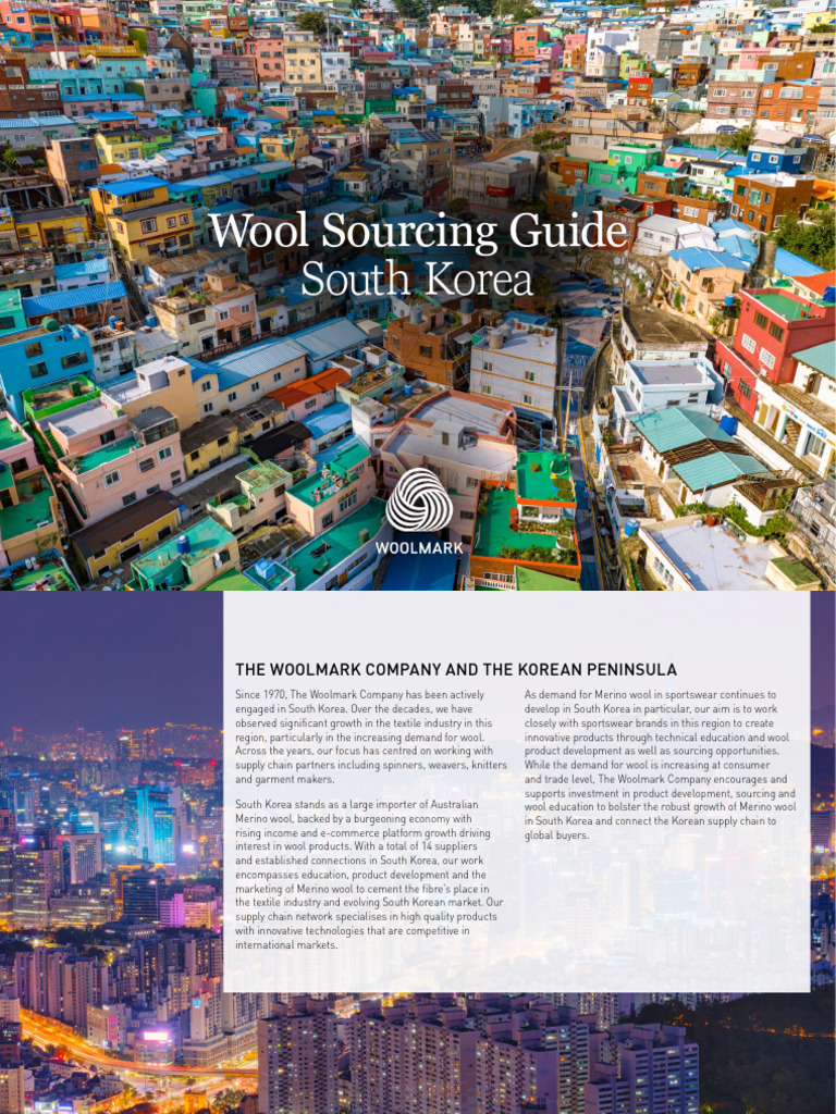 South Korea Sourcing Guide | PDF | Textiles | Wool