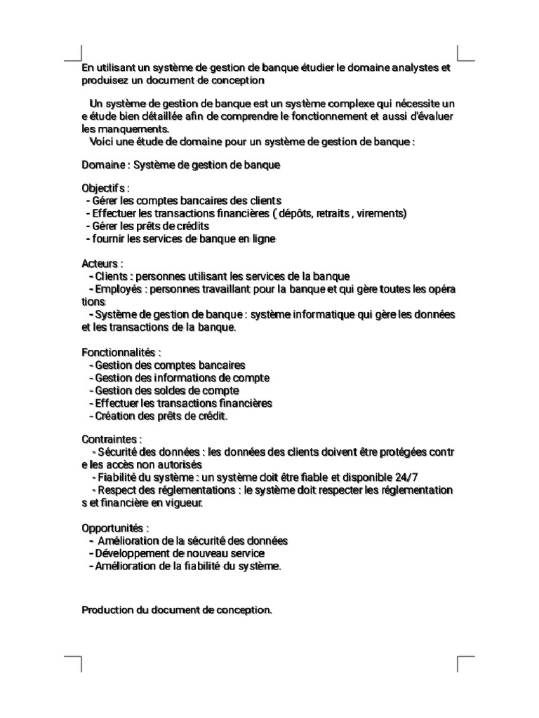 Système de Gestion - Phoenix | PDF