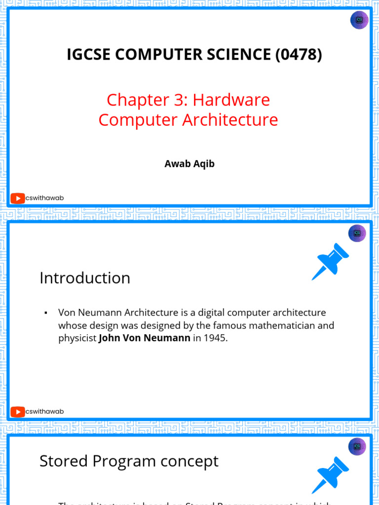 3.1-Computer Architecture | PDF | Central Processing Unit | Input/Output