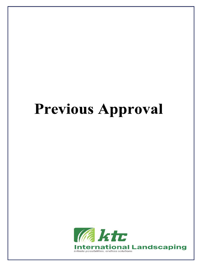 Previous Approval Draft | PDF