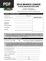 Cricket Player Registration Form | PDF | Government