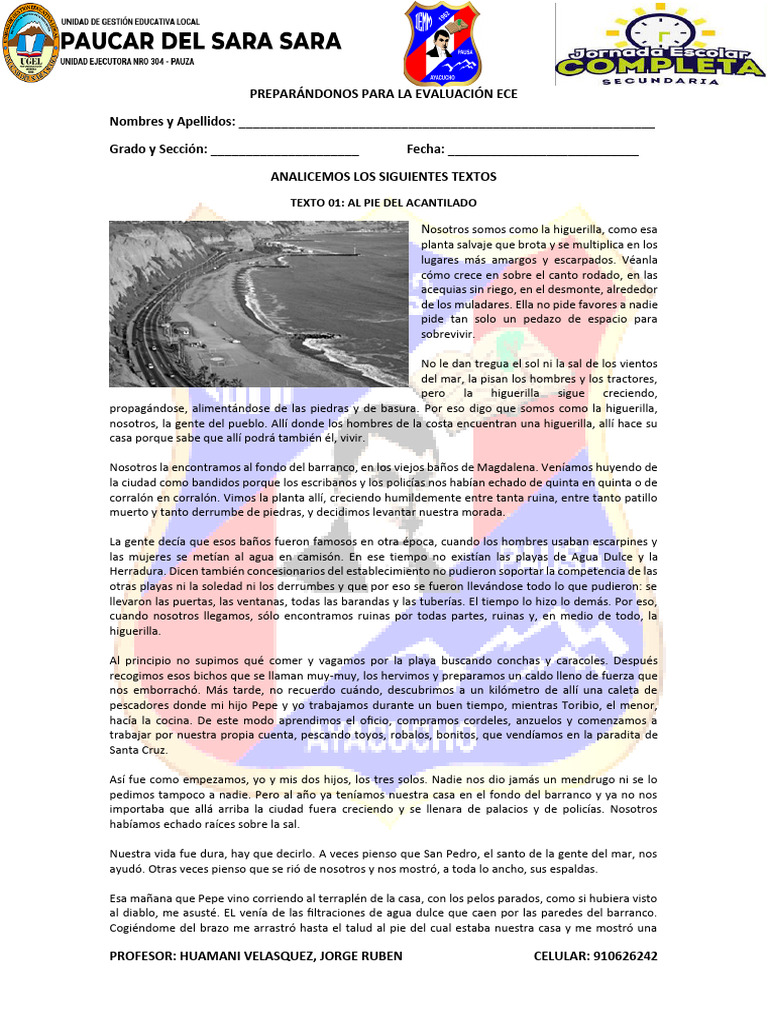 Evaluación Ece 01 | PDF | Protector solar