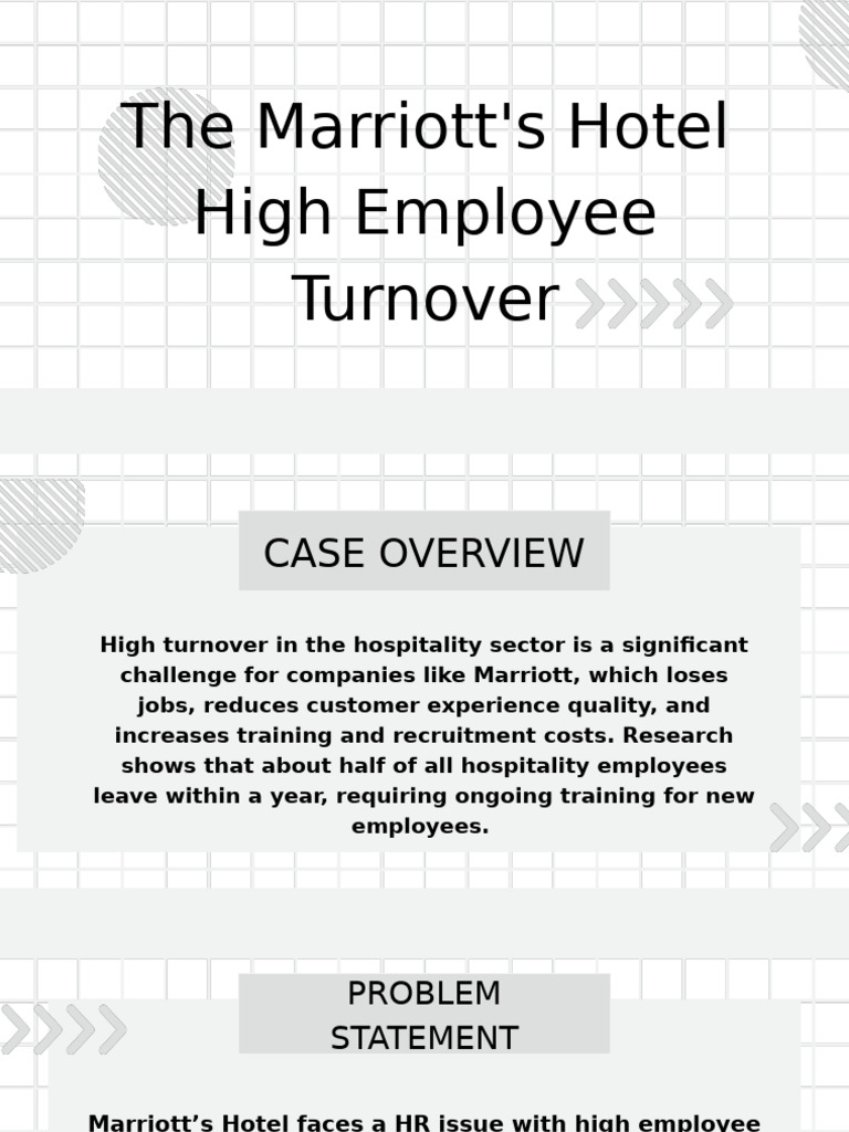 Marriott Hotel | PDF | Employment | Turnover (Employment)