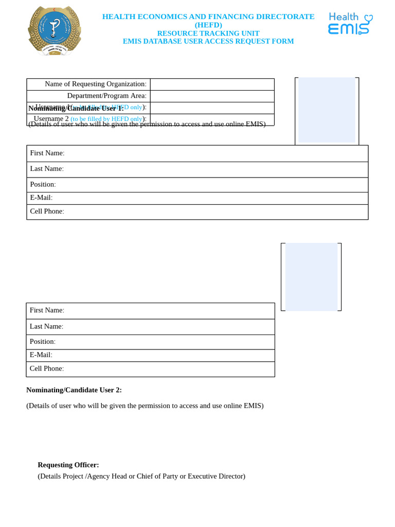 Emis Username Form | PDF | User (Computing) | Databases