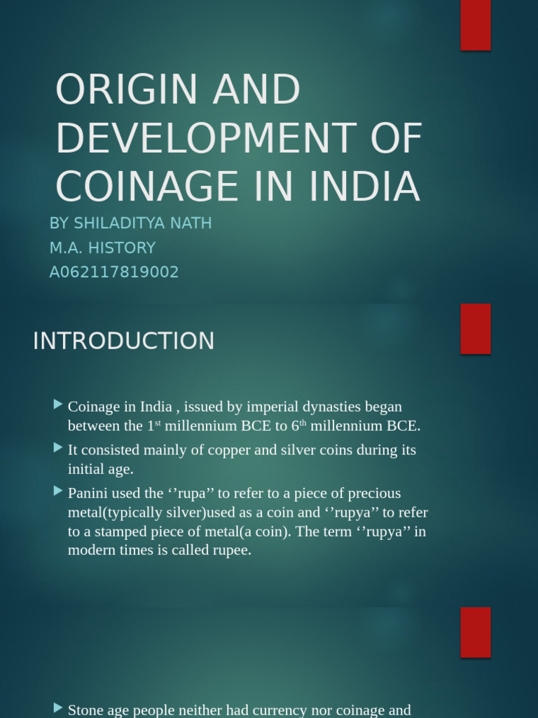Coinage in India | PDF | Coins | Money