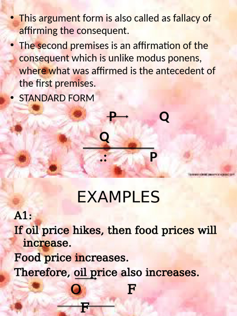 Fallacy of The Converse | PDF