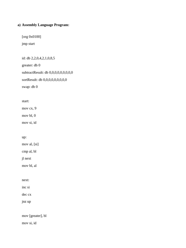 CS401 Assignment 1 | PDF