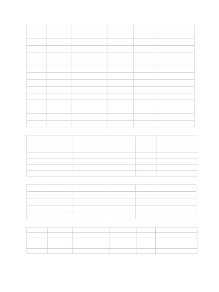 Tables Input | PDF Tables Input | PDF