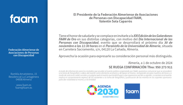 Saluda Faam 2024 Xxi Faam de Oro | PDF