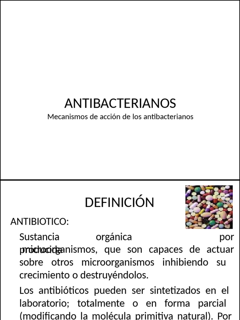 Definición de Antibacterianos | PDF | Biología Celular) | Las bacterias