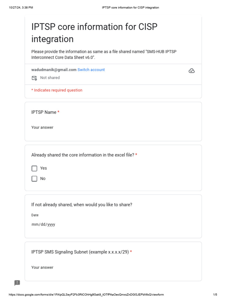 IPTSP Core Information For CISP Integration | PDF | Computer Networking ...