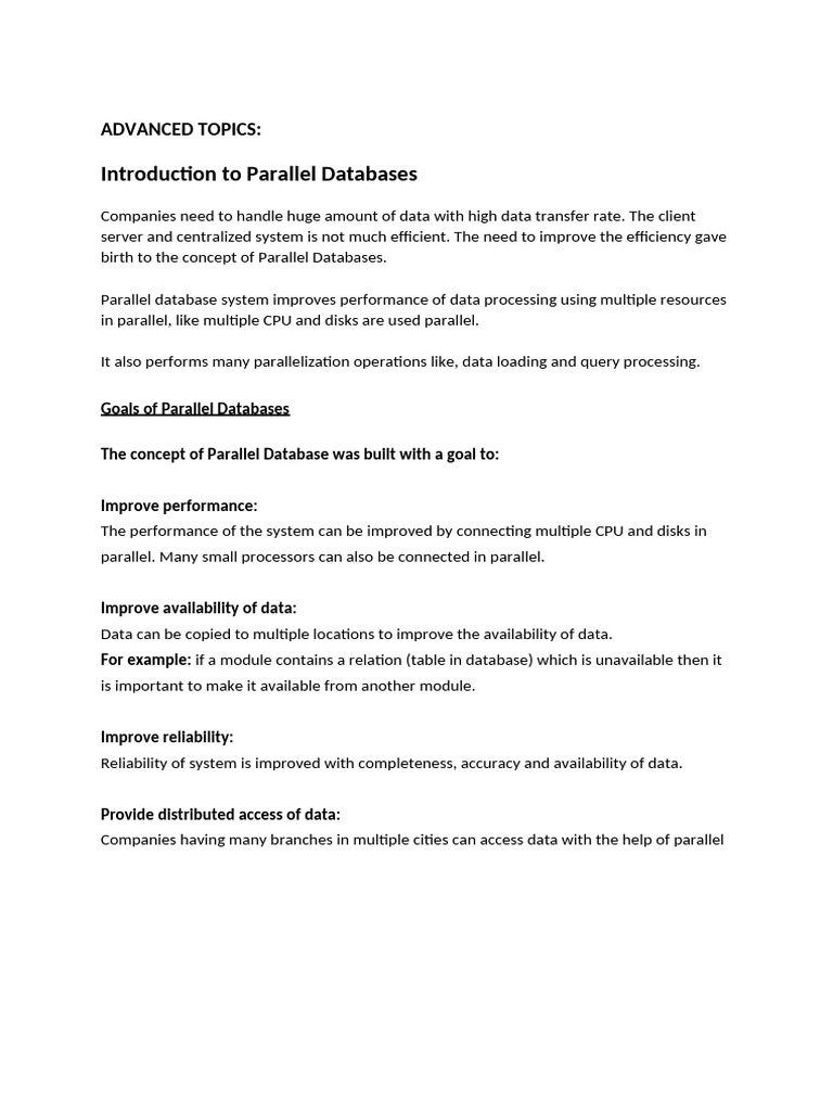 Advanced Concepts-Unit-5 | PDF | No Sql | Data Warehouse