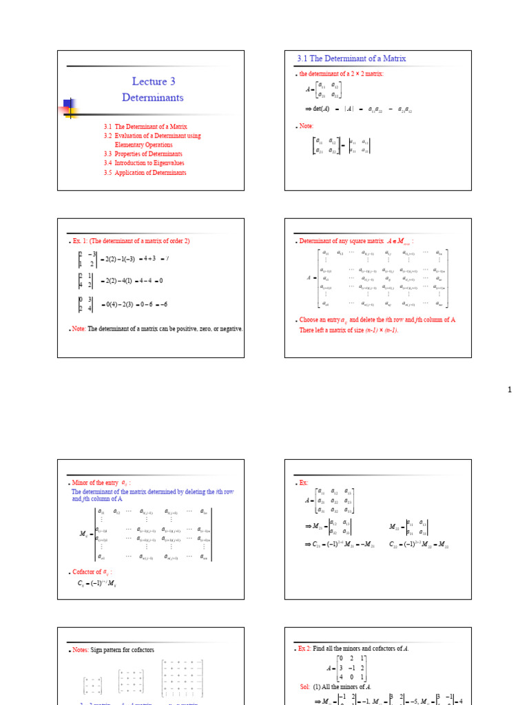 Lecture 3 | PDF | Eigenvalues And Eigenvectors | Operator Theory