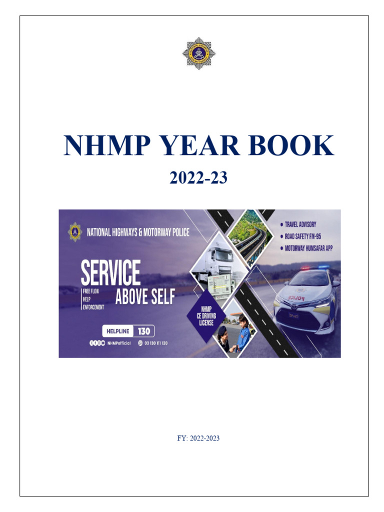 NHMP Year Book 2022-23 Overview | PDF | Road Traffic Safety | Transport