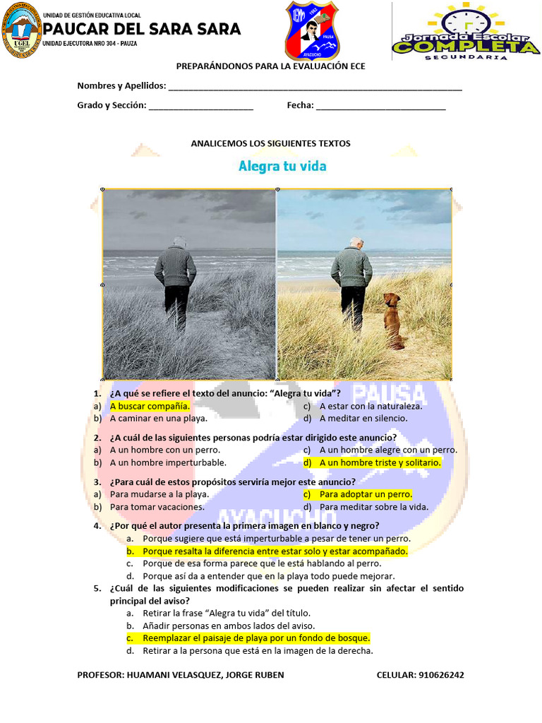 EVALUACIÓN ECE 02 Resuelto | PDF | Universo | Big Bang