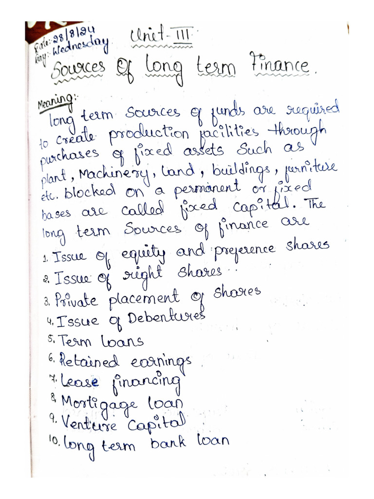 FM Unit 3 Notes | PDF
