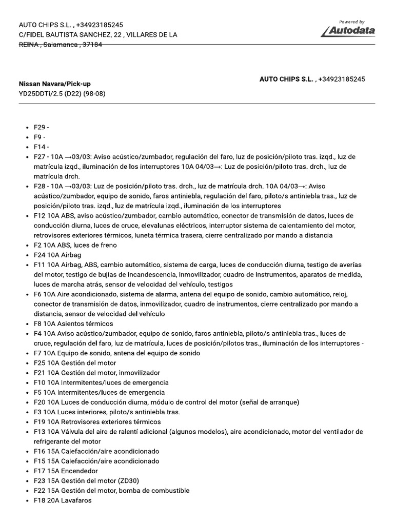 Electrical Component Lo0cations - Autodata | PDF