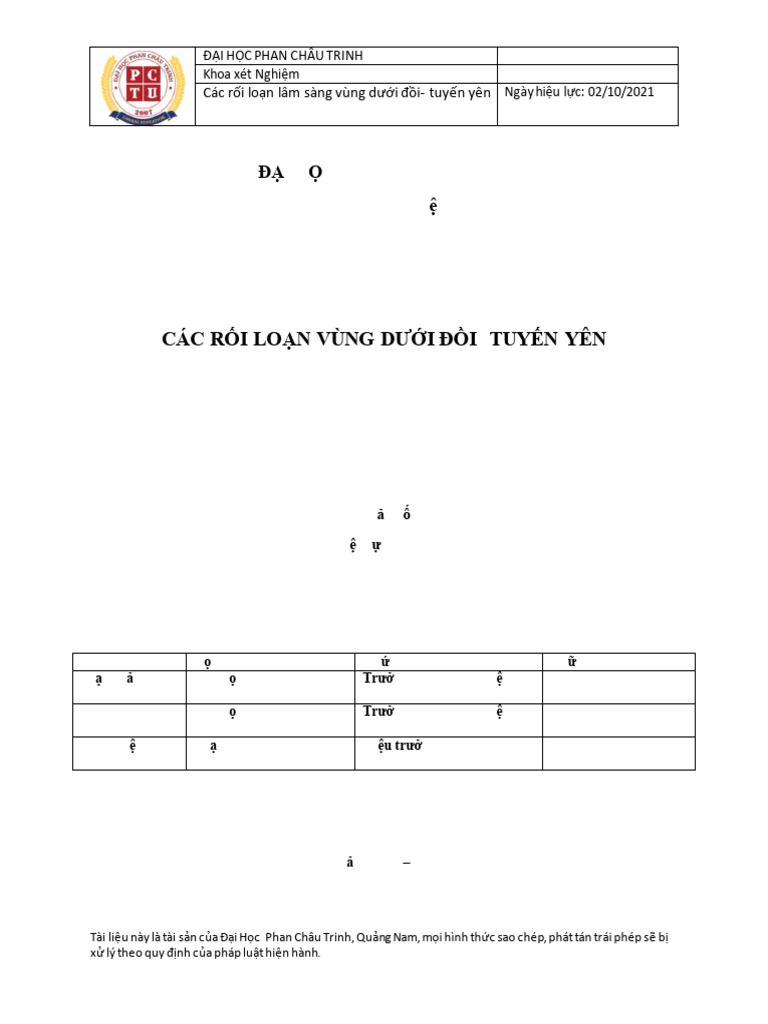 GT - XN-HS3-Trục Hạ Đồi-tuyến Yên-tuyến Nội Tiết | PDF