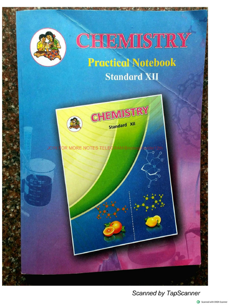 Chemistry Practical Book Solution XII by Rushiprasad | PDF