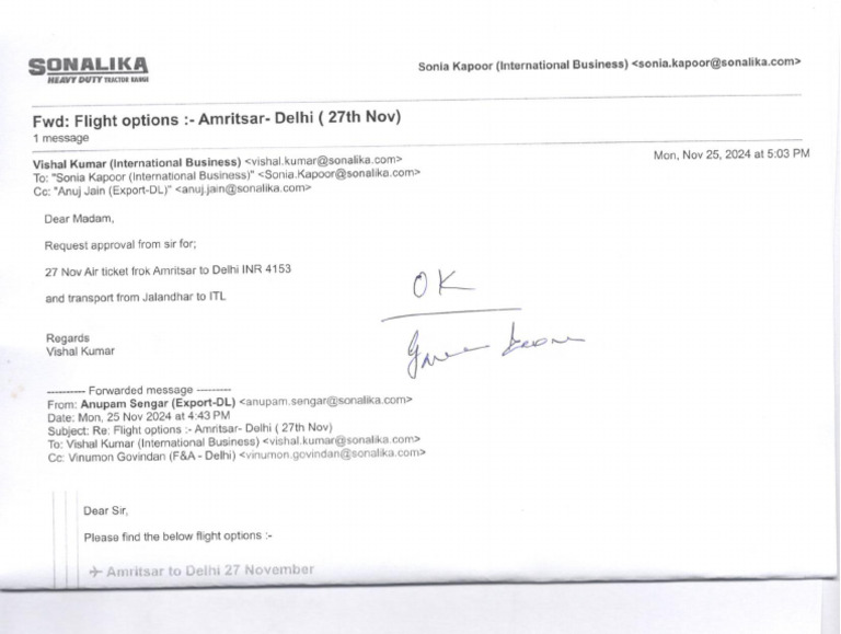 Approval For Ticket | PDF