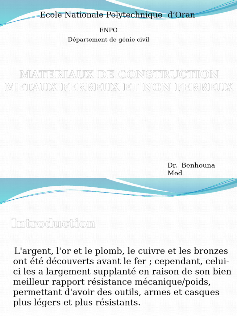 Materiaux Cours2 | PDF | Fonte (métallurgie) | Haut fourneau
