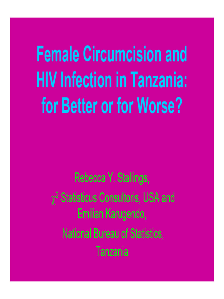 Female Circumcision and HIV Infection in Tanzania | PDF | Female ...