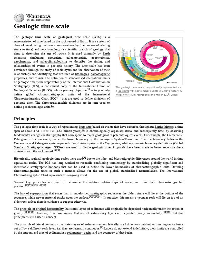 Geologic Time Scale | PDF | Geologic Time Scale | Earth Sciences