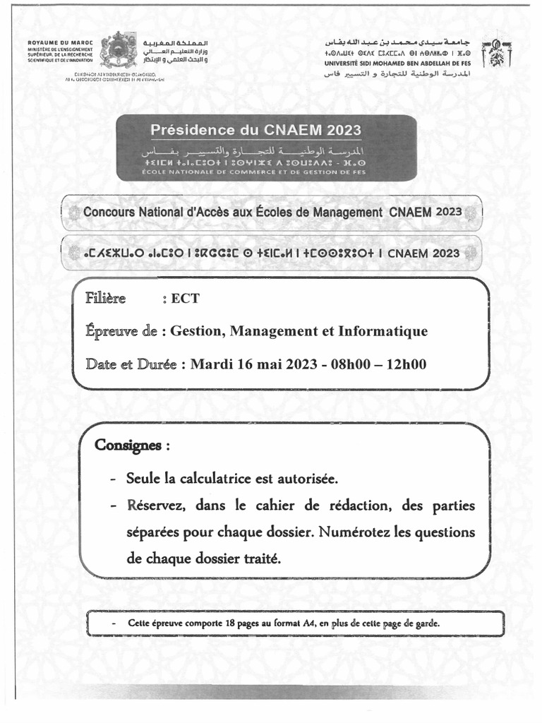 MSG Cnaem 2023 | PDF