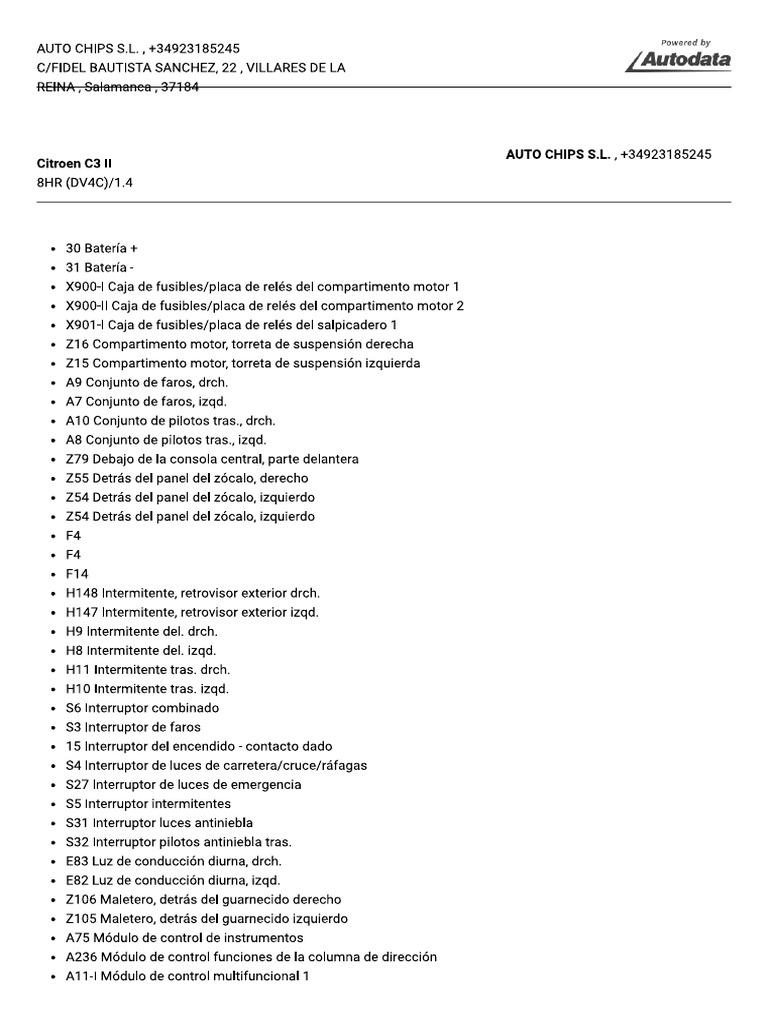 Wiring Divc Agram - Autodata | PDF