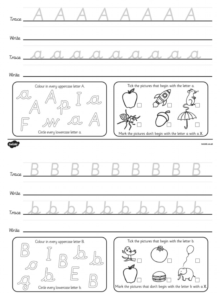Alphabet Practice Activity Sheets | PDF