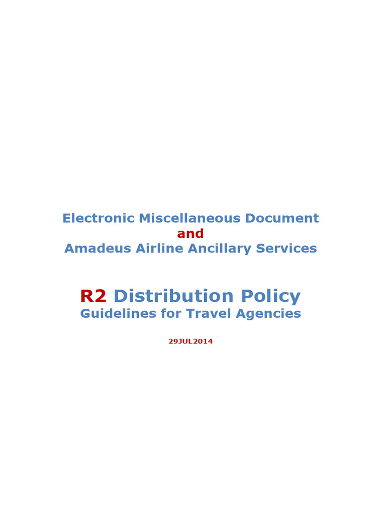 Emd Amadeus | PDF | Airlines | Civil Aviation
