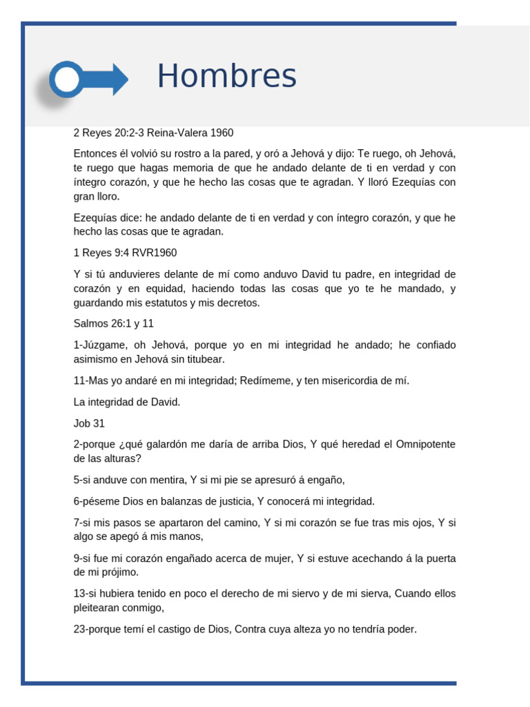 Frases de Hombes Íntegros | PDF