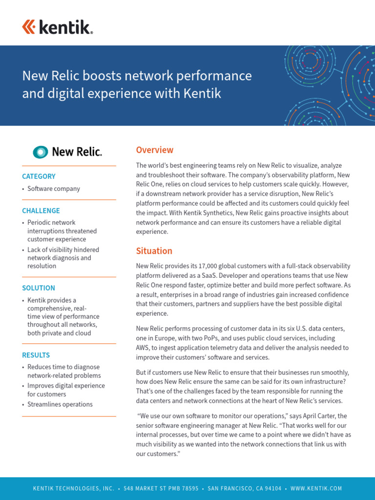 Case Study New Relic | PDF | Cloud Computing | Computing