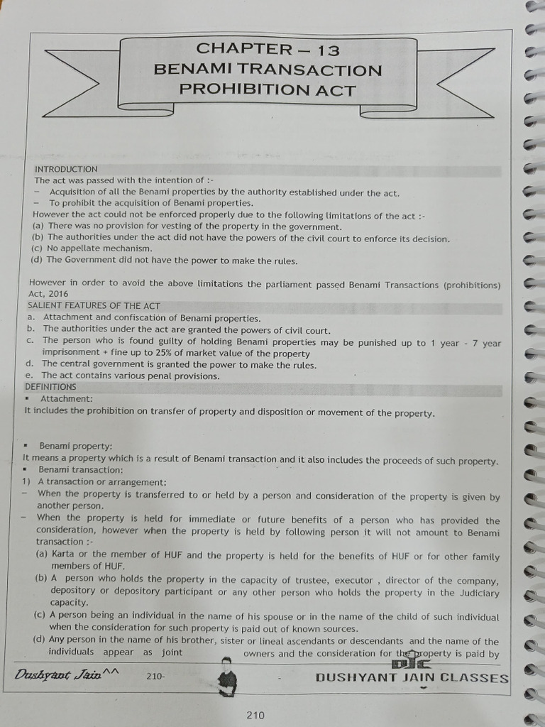 Overview of Benami Transaction Act | PDF | Tribunal | Appellate Court