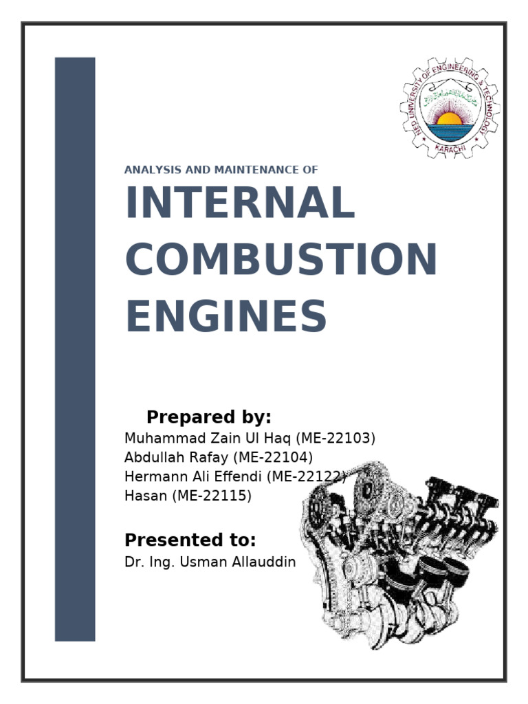 IC Engine Report FInal | PDF | Engines | Piston