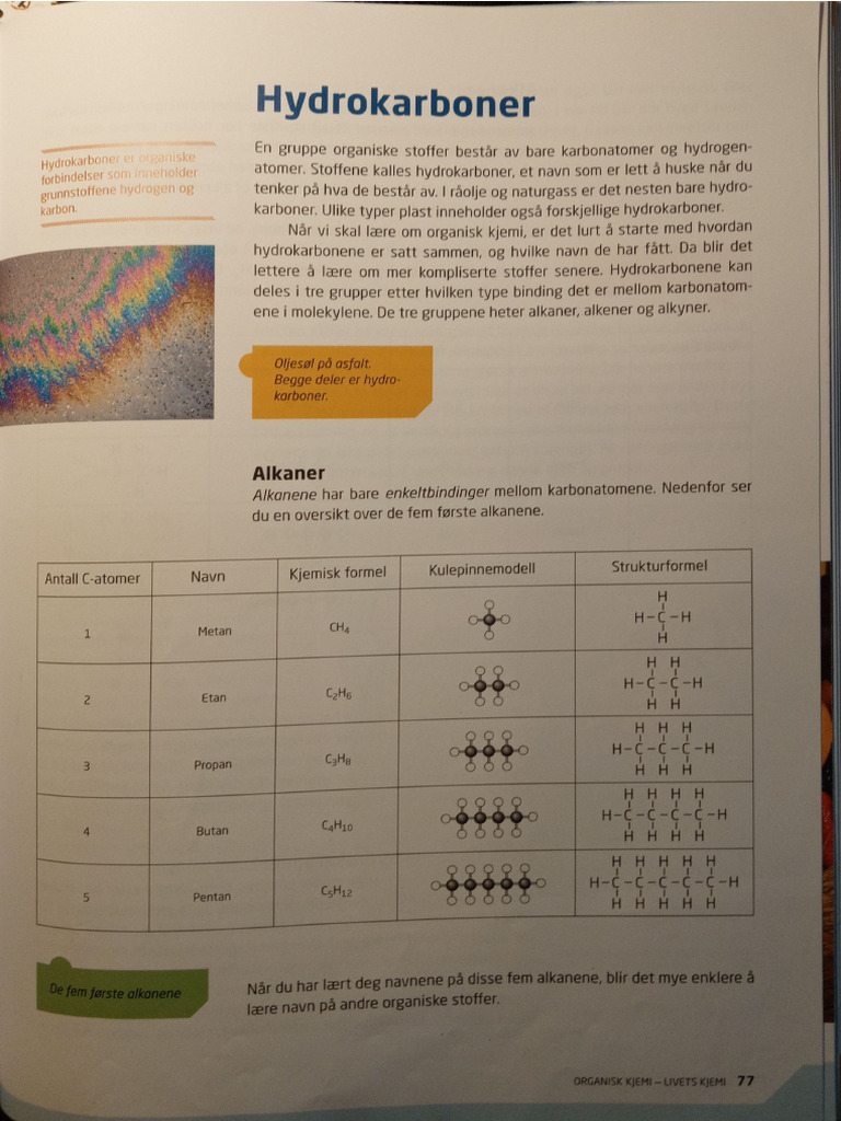 Hydrokarboner | PDF