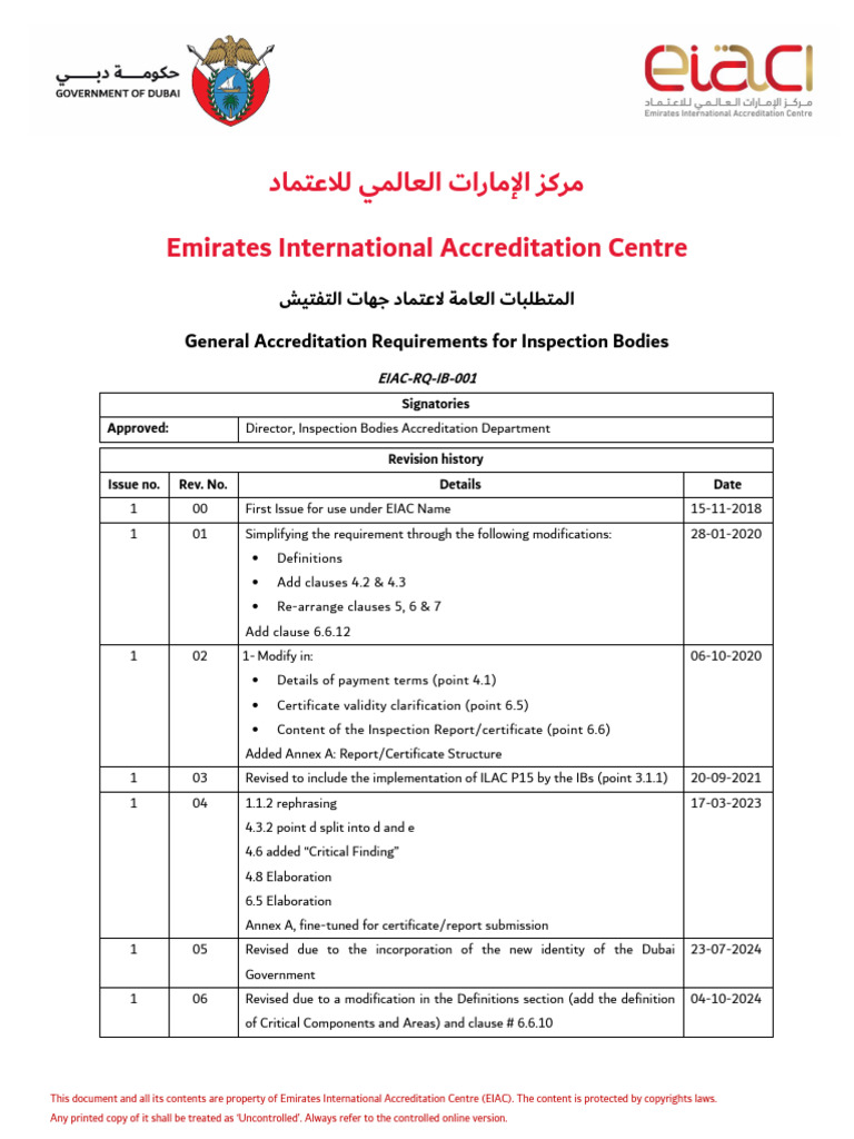 EIAC-RQ-IB-001 Rev 6 General Requirements IB | PDF | Nondestructive ...